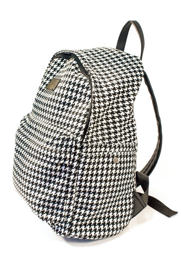 Backpack with Pepito Pattern Isolated on White Stock Image - Image of ...