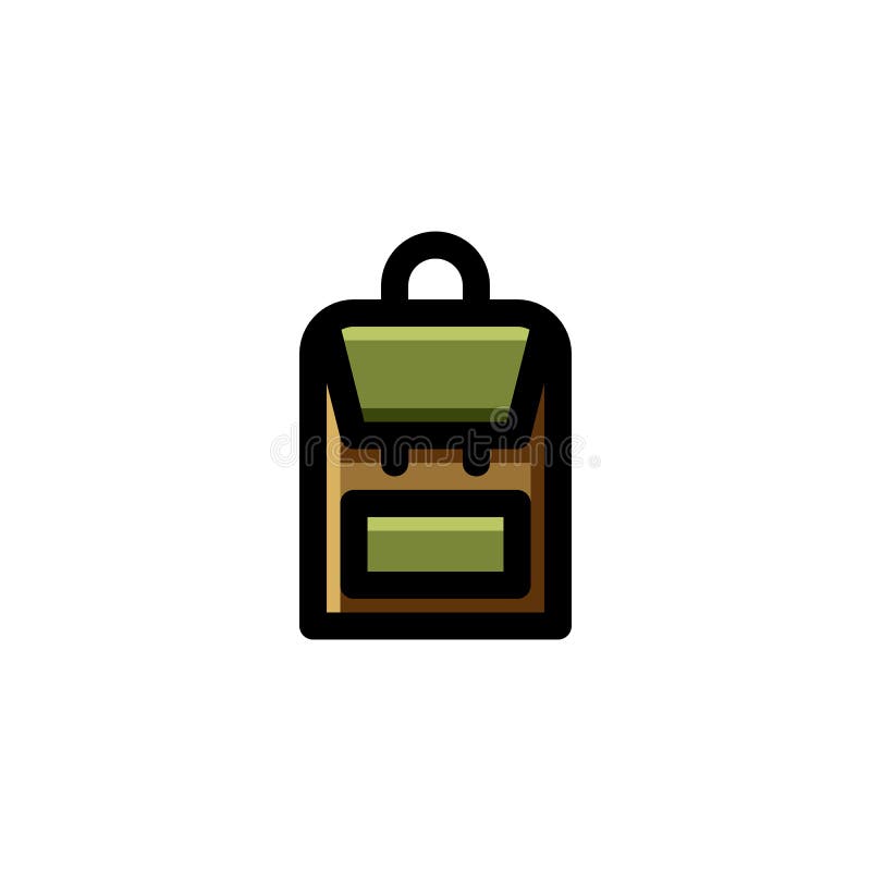 Backpack-pictogram vector illustratie. Illustration of illustratie ...
