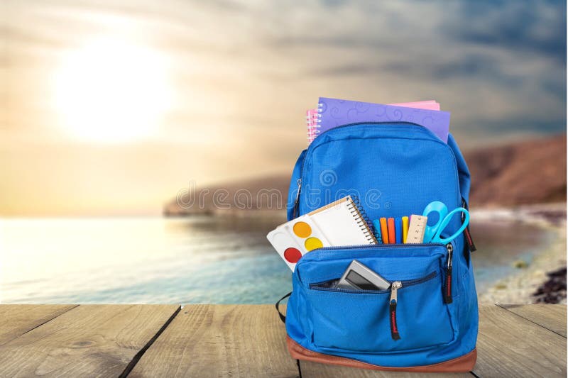 Backpack stock image. Image of shot, baggage, white, educational - 58906797