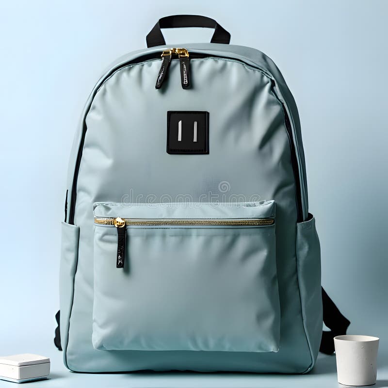 Backpack for Students with a Notebook, Pen, and Eraser Placed Next To ...