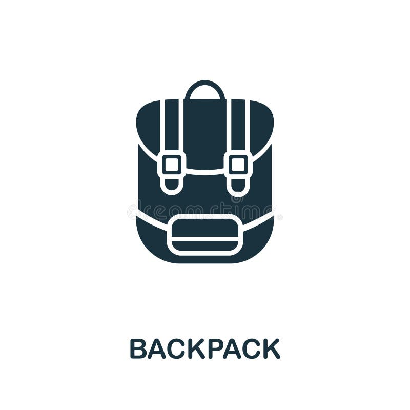 Backpack Vector Icon Symbol. Creative Sign from Icons Collection ...