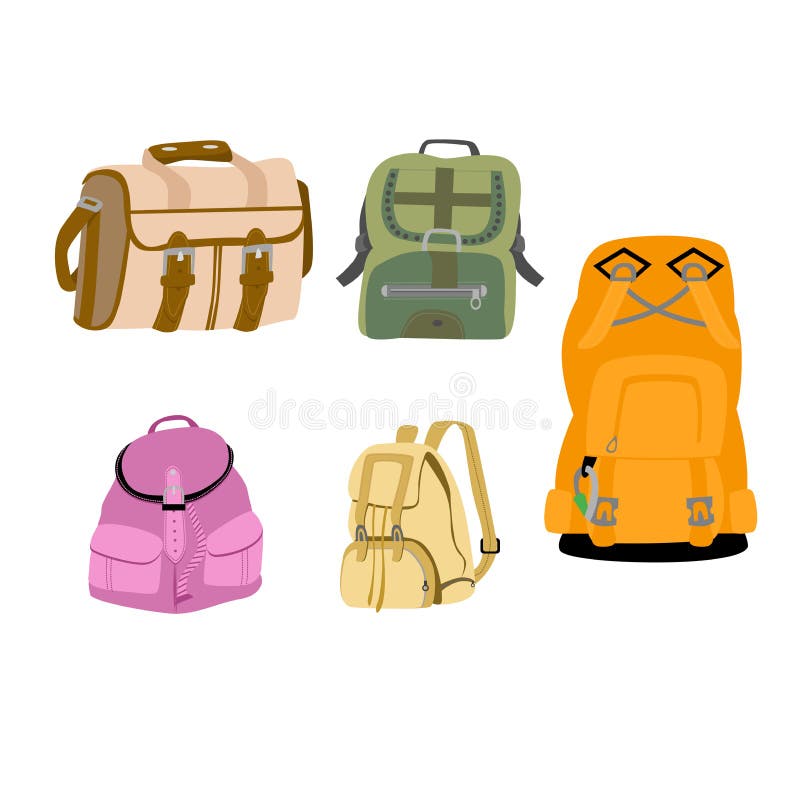 Backpack Vector Illustration Stock Vector - Illustration of recreation ...