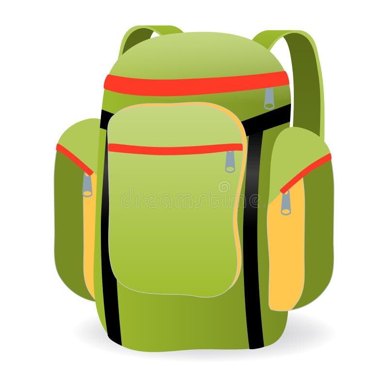 Backpack, Vector Illustration Stock Vector - Illustration of icon ...