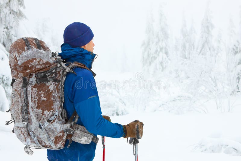 Backpacker stock image. Image of mountain, group, equipment - 23642543