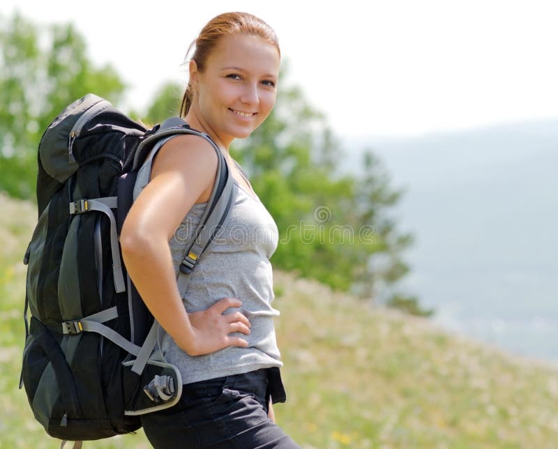 Backpacker stock photo. Image of landscape, people, healthy - 25301166
