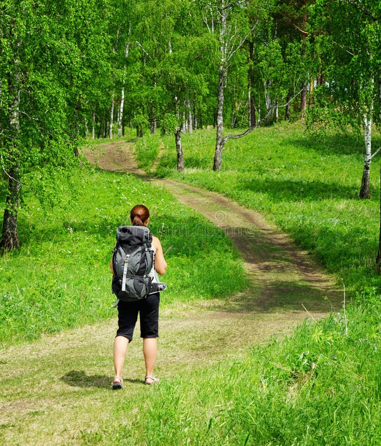Backpacker stock image. Image of looking, backpacker - 26484389