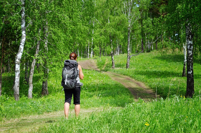 Backpacker stock photo. Image of lifestyle, landscape - 26998968