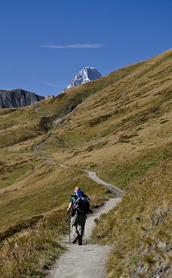 Backpacker stock photo. Image of mountains, backpacker - 27405818