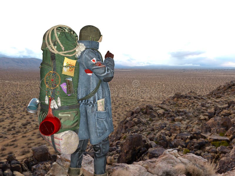 Backpacker stock image. Image of pose, body, camping - 68293809