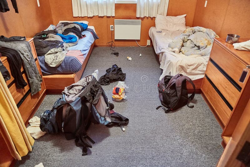 Messy dormitory room stock image. Image of mess, messy - 107706811