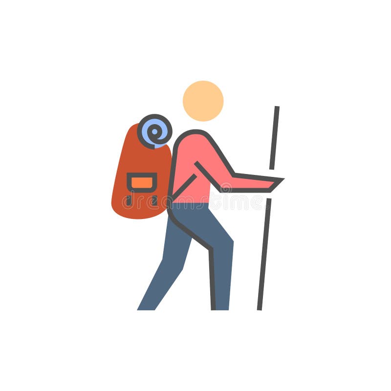 Backpacker Line Drawing Stock Illustrations – 235 Backpacker Line Drawing Stock Illustrations ...