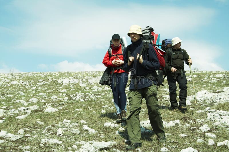 Backpacking stock photo. Image of person, move, active - 2320356