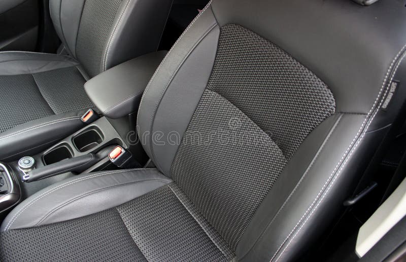 The Backrest of the Driver S Seat in a Car with Different Trim ...