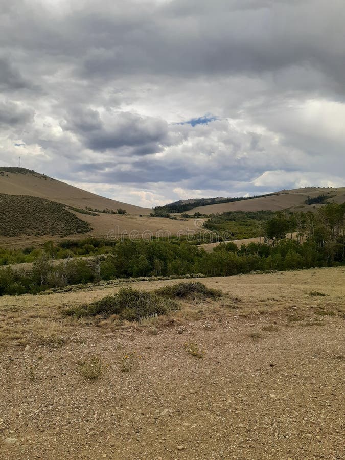 Backroads Happy Jack Cheyenne, Wyoming Stock Photo - Image of ridge ...