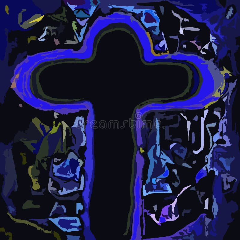 Cross of Jesus Christ Savior Stock Vector - Illustration of catholic ...