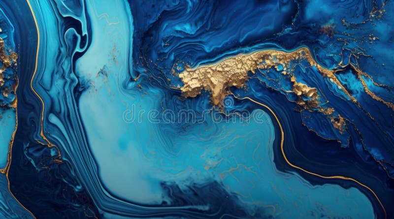 Backround of Gold Blue Marble Texture for Design Stock Illustration ...
