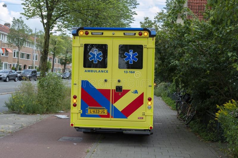 Backside Ambulance Truck at Amsterdam the Netherlands 26-7-2024 ...