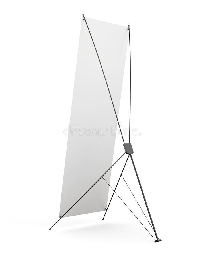 Backside Banner Stands Display Isolated White Background 3 Stock Photos ...