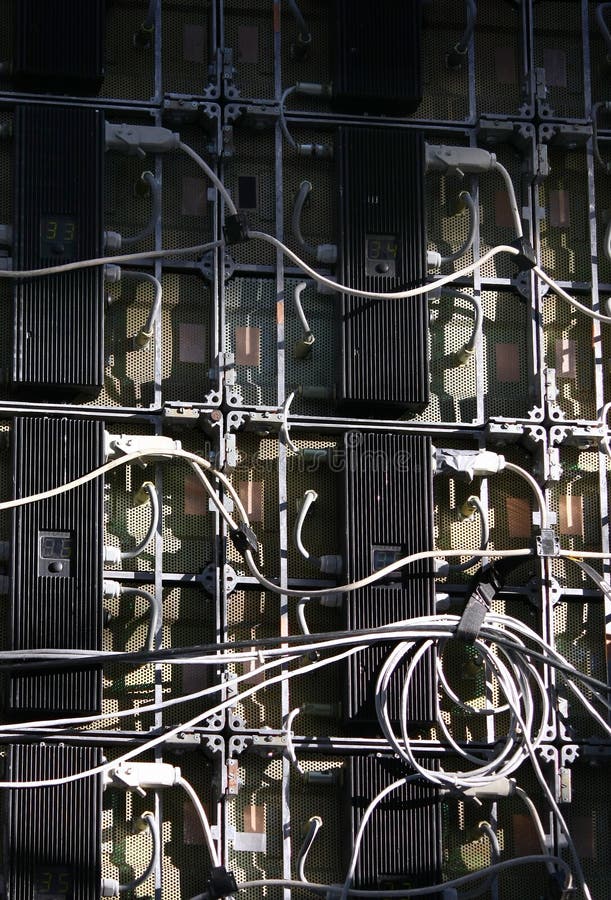 Backside of a big display stock image. Image of panel - 11433083