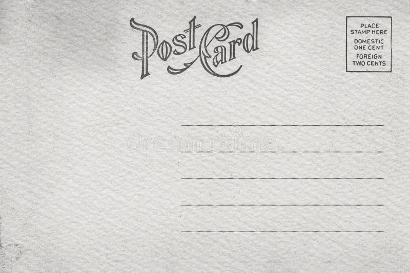 Backside of blank postcard stock image. Image of address - 140778337