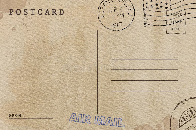 Backside of blank postcard stock image. Image of design - 149416083