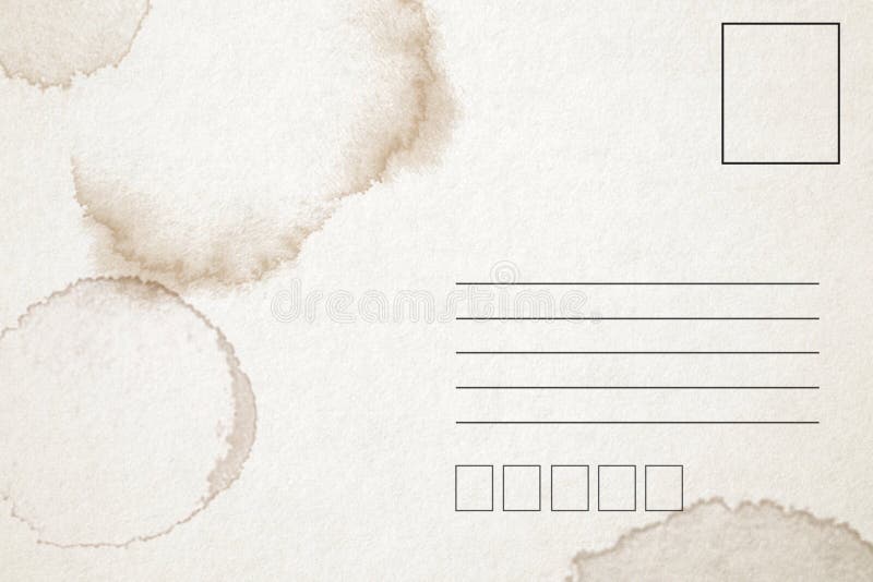 Backside of blank postcard stock photo. Image of postcard - 144161326