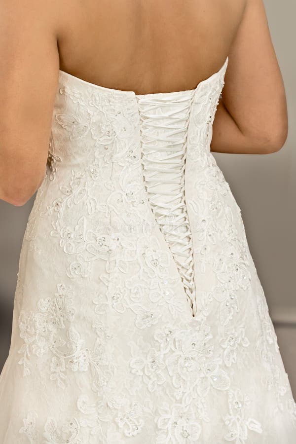 Wedding Dress Backside Lacing Stock Photos - Free & Royalty-Free Stock ...
