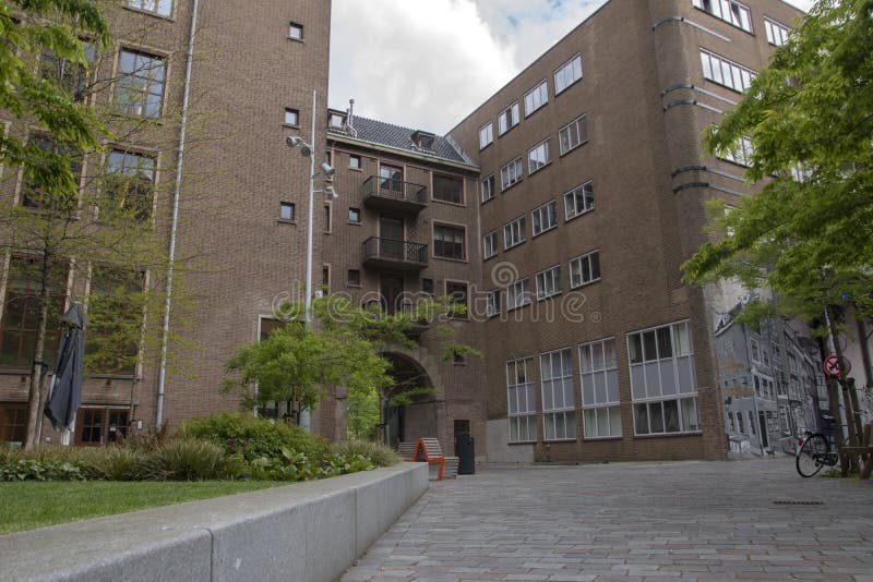 Entrance Of The Hogeschool Van Amsterdam At The Wibautstraat At ...