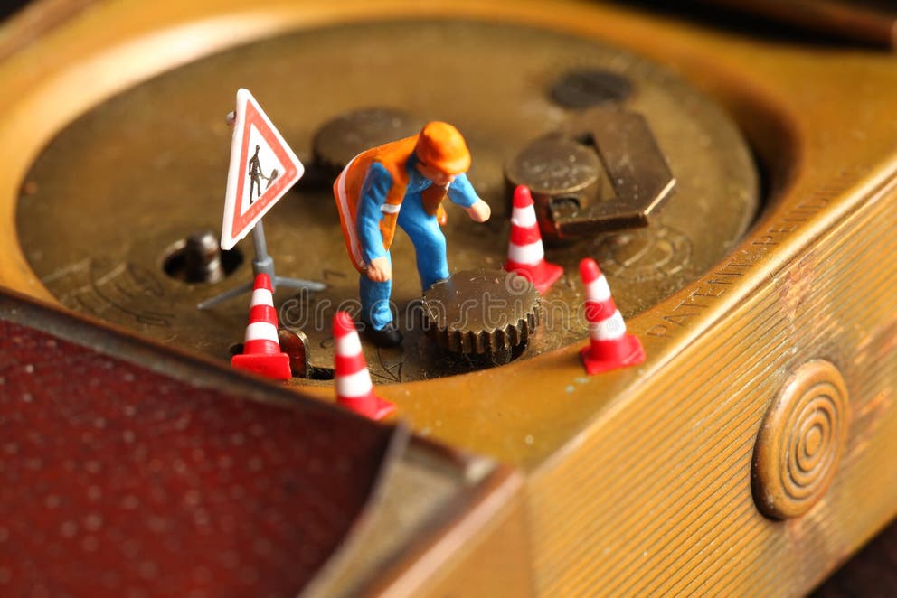 Backside of clock. stock image. Image of detail, minute - 107104275