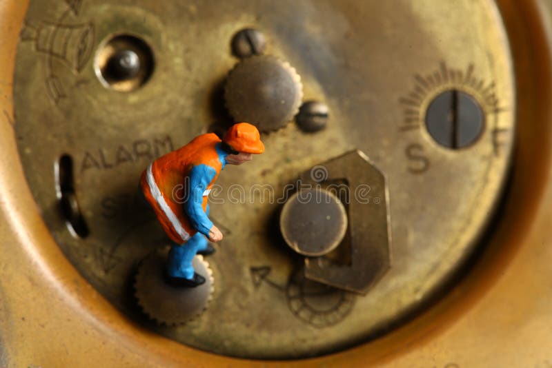 Backside of clock. stock image. Image of mechanical - 107104503