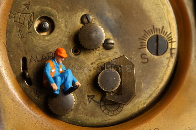 Backside of clock. stock photo. Image of idea, circle - 107104304