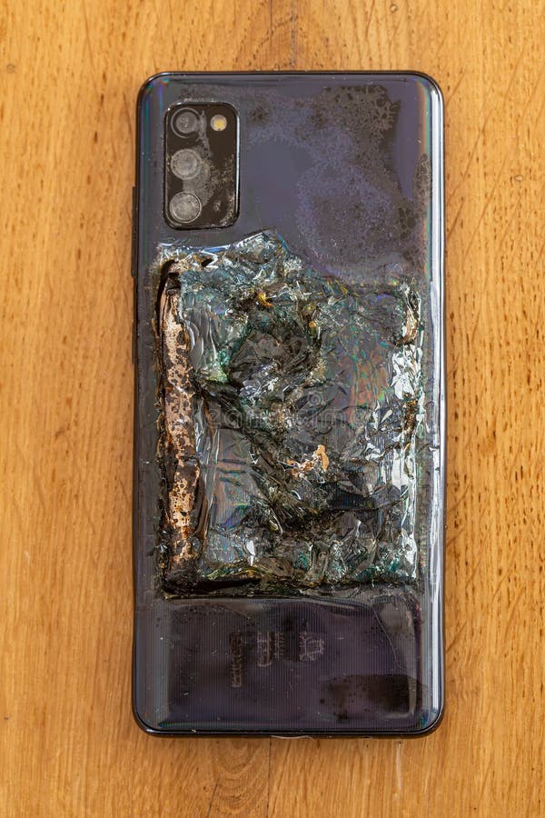 Backside of a Destroyed Smartphone. Stock Photo - Image of dangerous ...