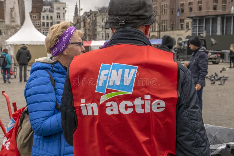 Backside FNV Logo at Amsterdam the Netherlands 2019 Editorial Stock ...