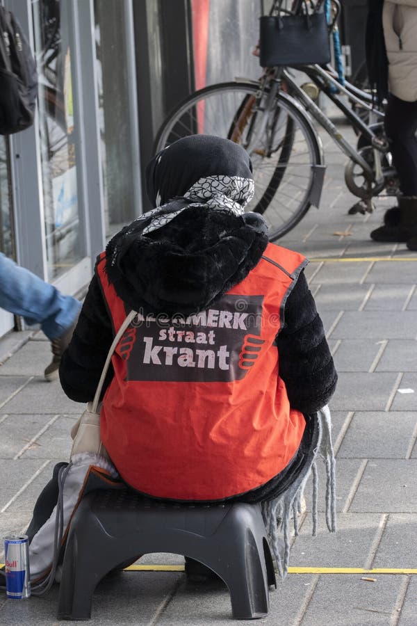 Backside of a Homeless Newspaper Seller at Amsterdam the Netherlands 29 ...