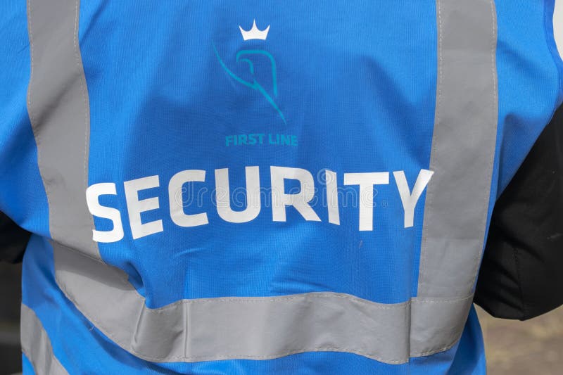 Backside Jacket First Line Security at Amsterdam the Netherlands 5-8 ...