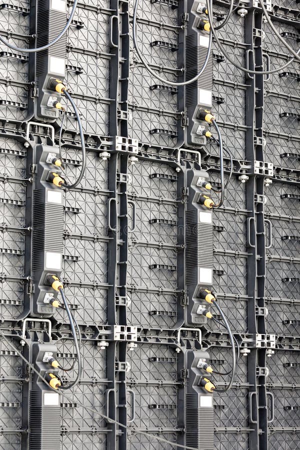 Backside of Big LED Screen Monitor Display. Texture of Back View of LED ...