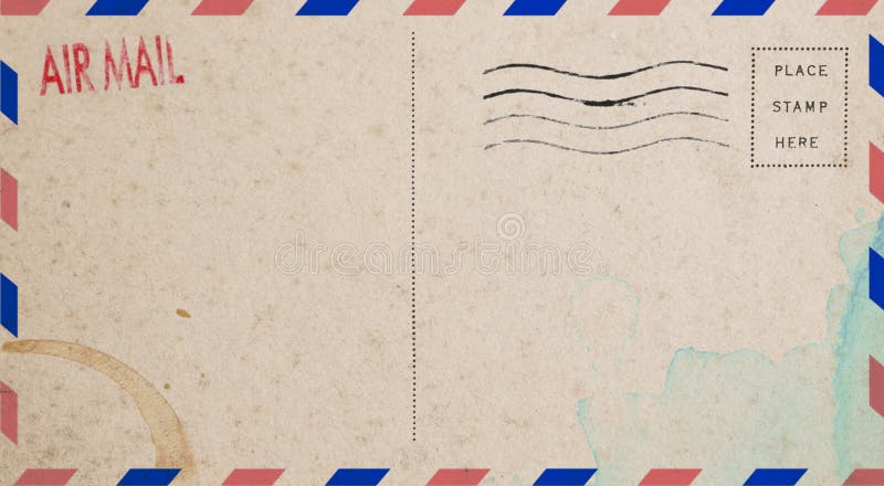 Backside of old postcard stock image. Image of material - 271215781