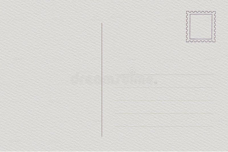 Backside of old postcard stock photo. Image of blank - 271085802