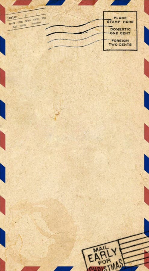 Backside of Old Postcard with Stain Stock Photo - Image of mail, back ...