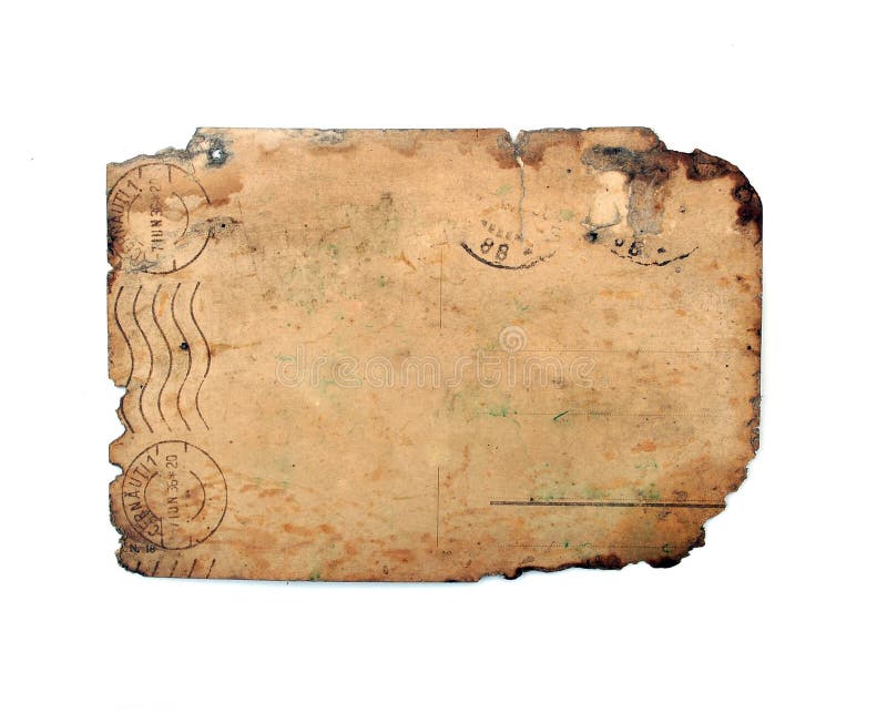 Old Postcard Backside stock photo. Image of document, greeting - 3172530