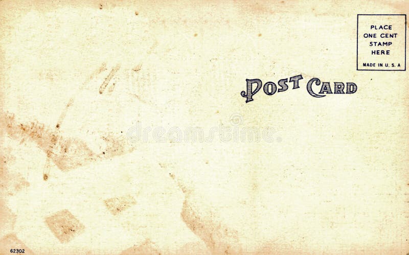 Backside of postcard stock image. Image of american, horizontal - 41469459