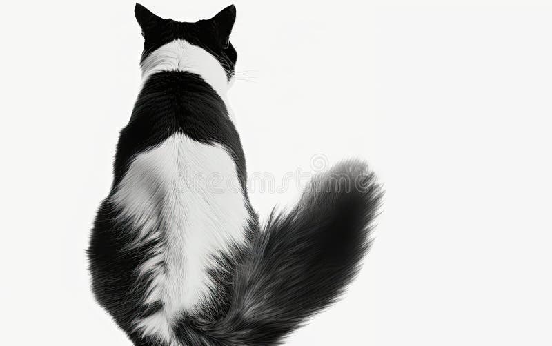 348 Rear View Cat Sitting Stock Photos - Free & Royalty-Free Stock ...