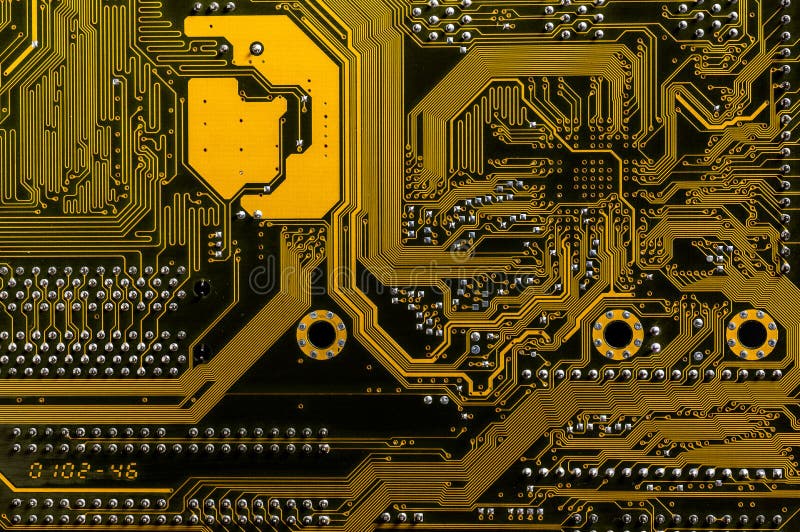 Blue motherboard stock photo. Image of microchip, computer - 3303188