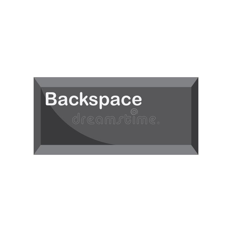 Backspace button icon stock vector. Illustration of equipment - 285420840