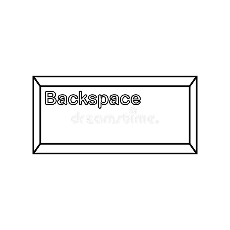Backspace button icon stock vector. Illustration of delete - 285420853 Backspace button icon stock vector. Illustration of delete - 285420853