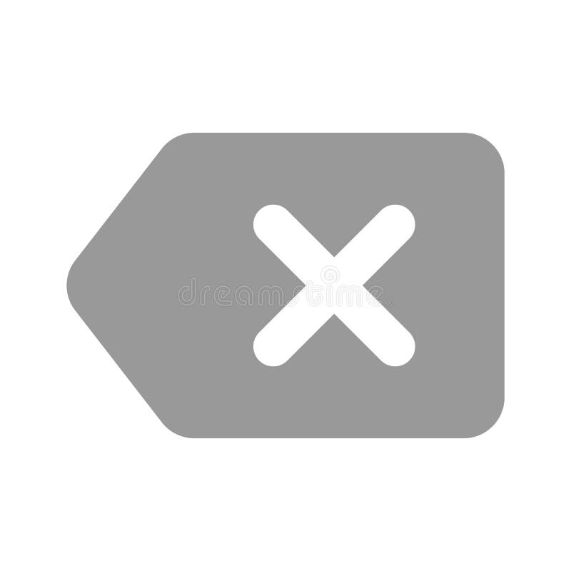 Backspace Button Icon, User Interface Vector Design Stock Vector ...