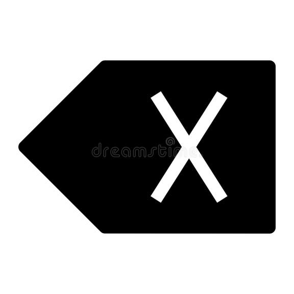 Backspace Button Icon Vector Stock Illustration - Illustration of globe ...