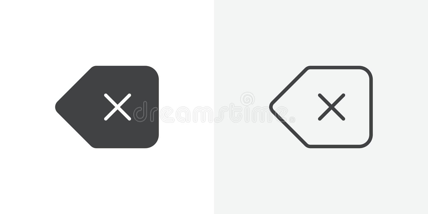 Backspace Icon Stock Illustrations – 474 Backspace Icon Stock ...