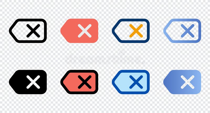 Backspace Icons in Different Style. Backspace Icons. Different Style ...