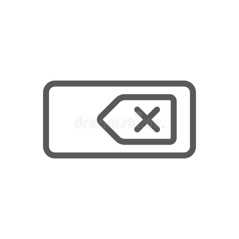 Backspace Icon Stock Illustrations – 441 Backspace Icon Stock ...